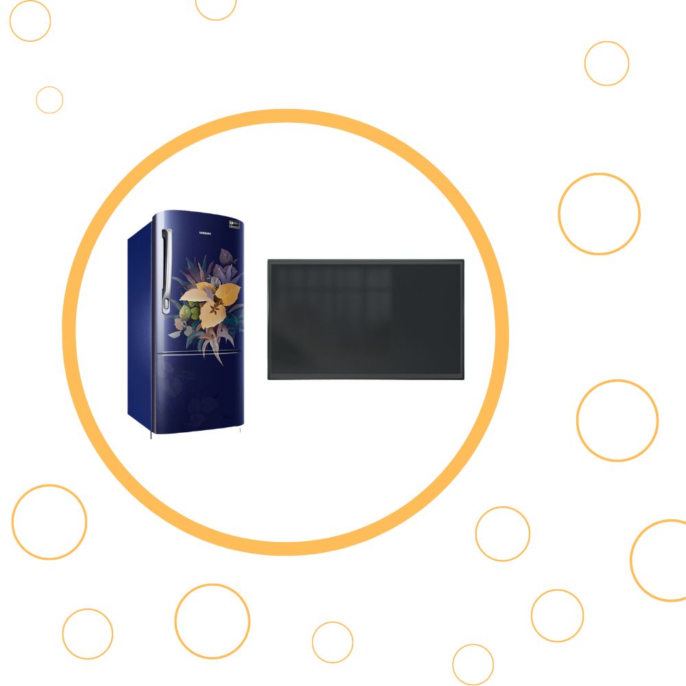 Smart TV 32″ and Fridge - Rentloco